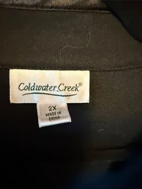 Coldwater Creek | Jackets & Coats | Coldwater Creek Black Open Cardigan ...